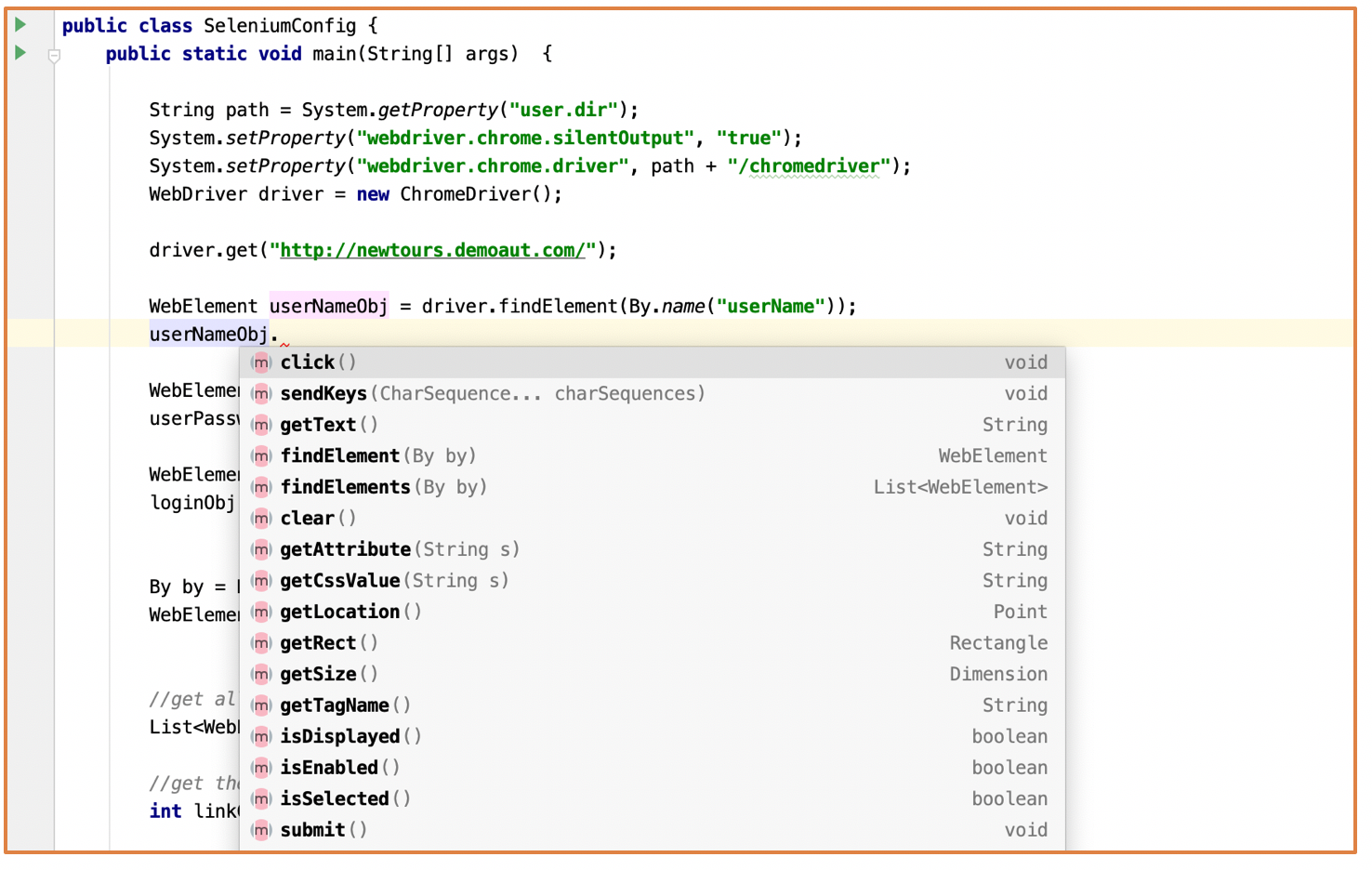 Overview of WebDriver and WebElement Interface in Selenium