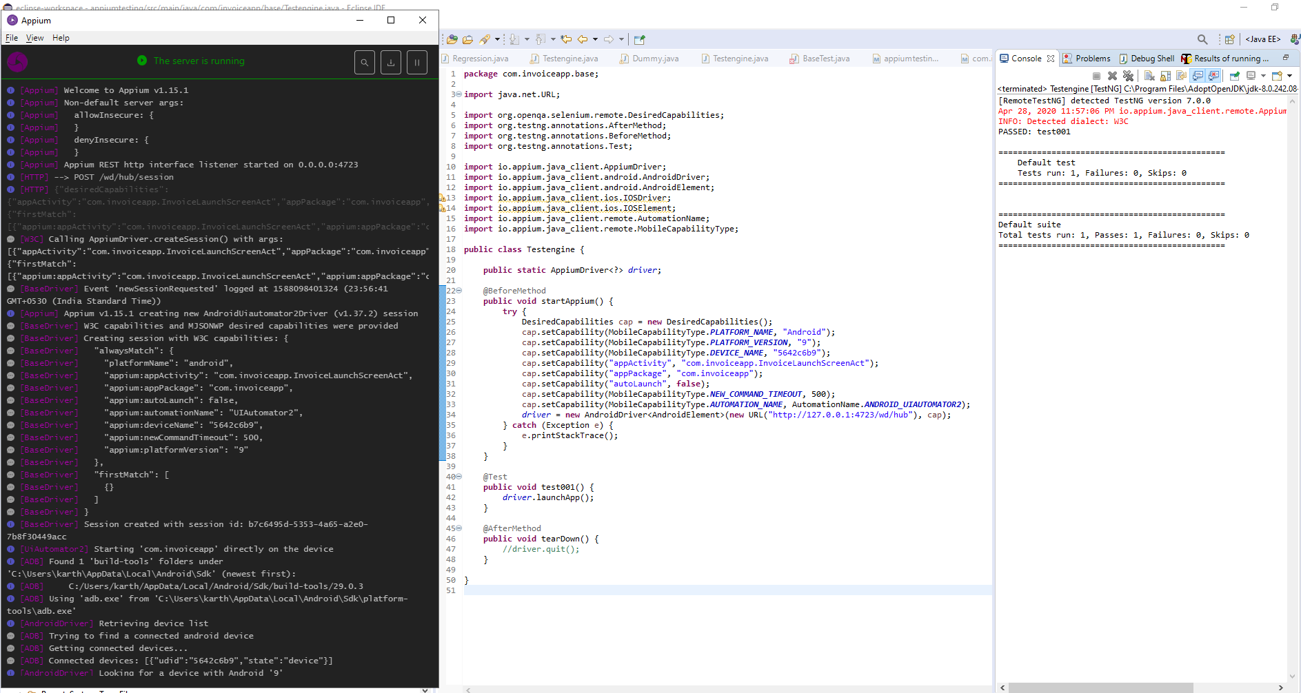 6 Connect To Appium Using Java Python Naveen Automationlabs