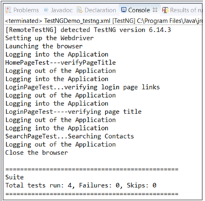 4. How to create and run TestNG project through Testng.xml