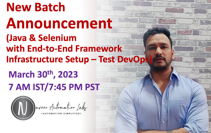 Selenium & Java Training Course Content – Regular Batch (30th March ...