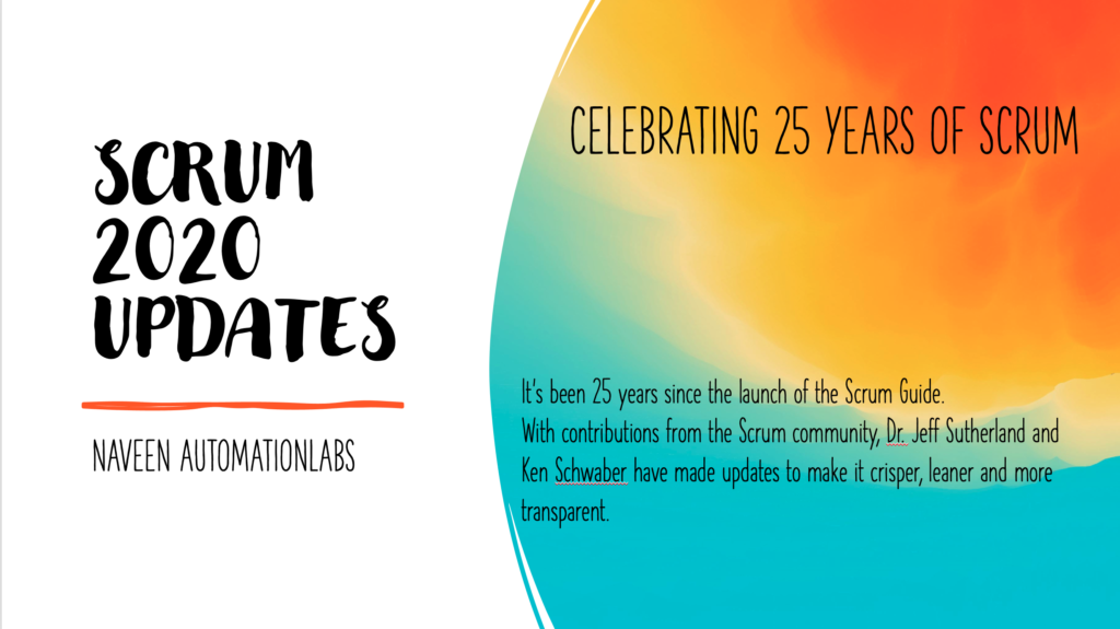 Scrum 2020 Guide — New Changes